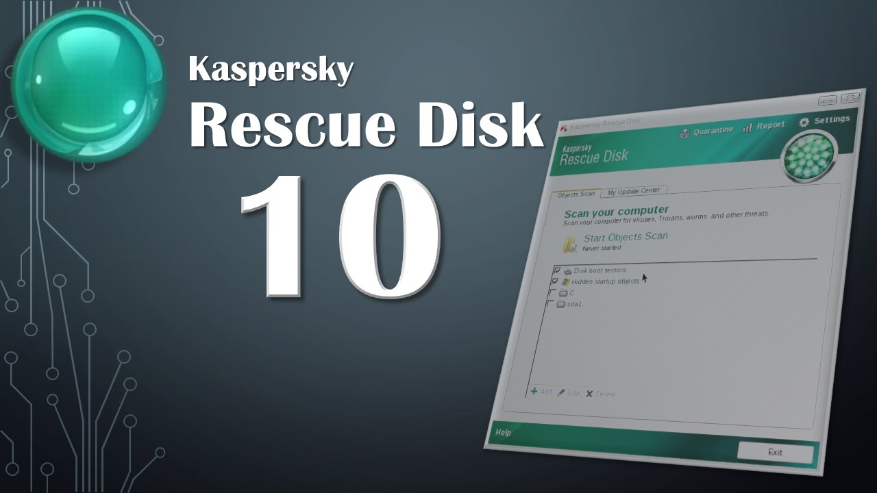 Een geïnfecteerde computer scannen met Kaspersky Rescue Disk