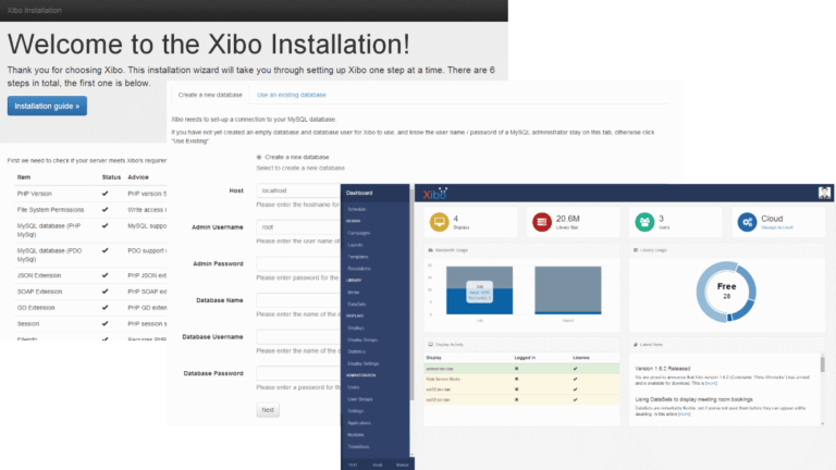 Xibo Digital Signage / Narrow Casting oplossing