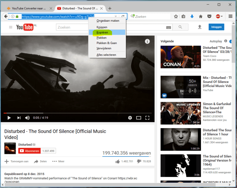 Eenvoudigste manier om muziek van Youtube te downloaden